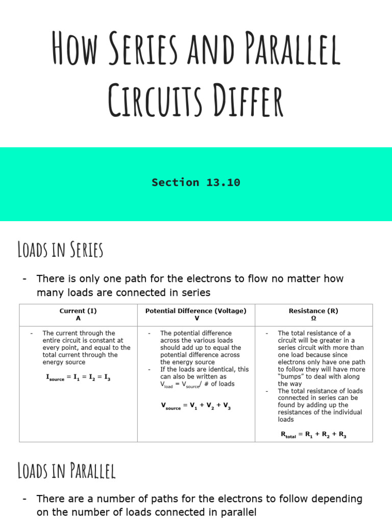 Kirchhoff's Law and Combination Circuit Analysis - AP | PDF | Series ...