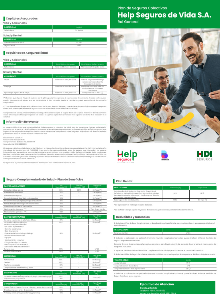 Plan de Seguros Colectivos Help Seguros | PDF | Seguro | Póliza de seguros