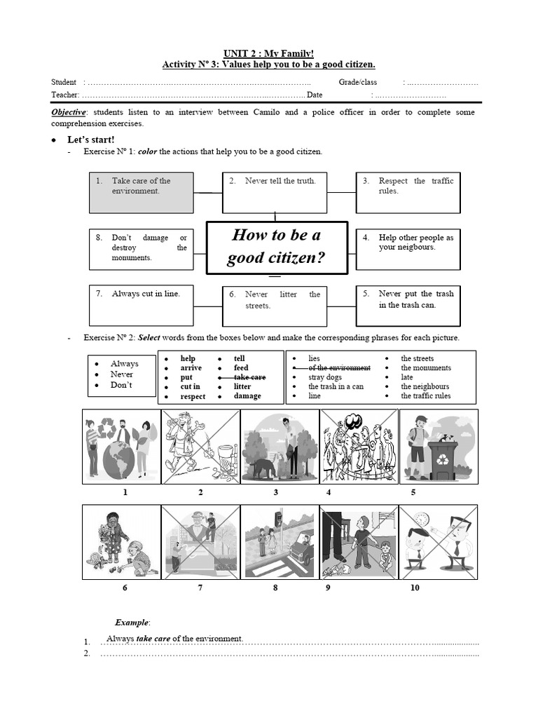 Sesion 3 Unit 2 Worksheet | PDF