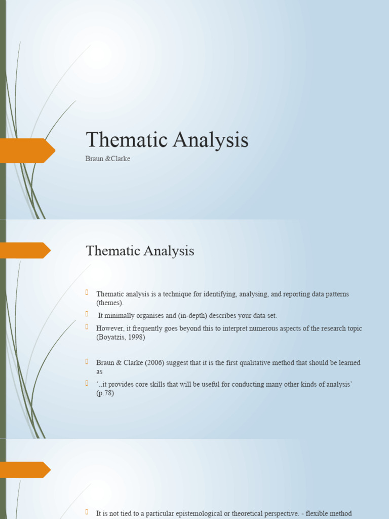 Thematic Analysis Sem 4 | PDF | Methodology | Cognition