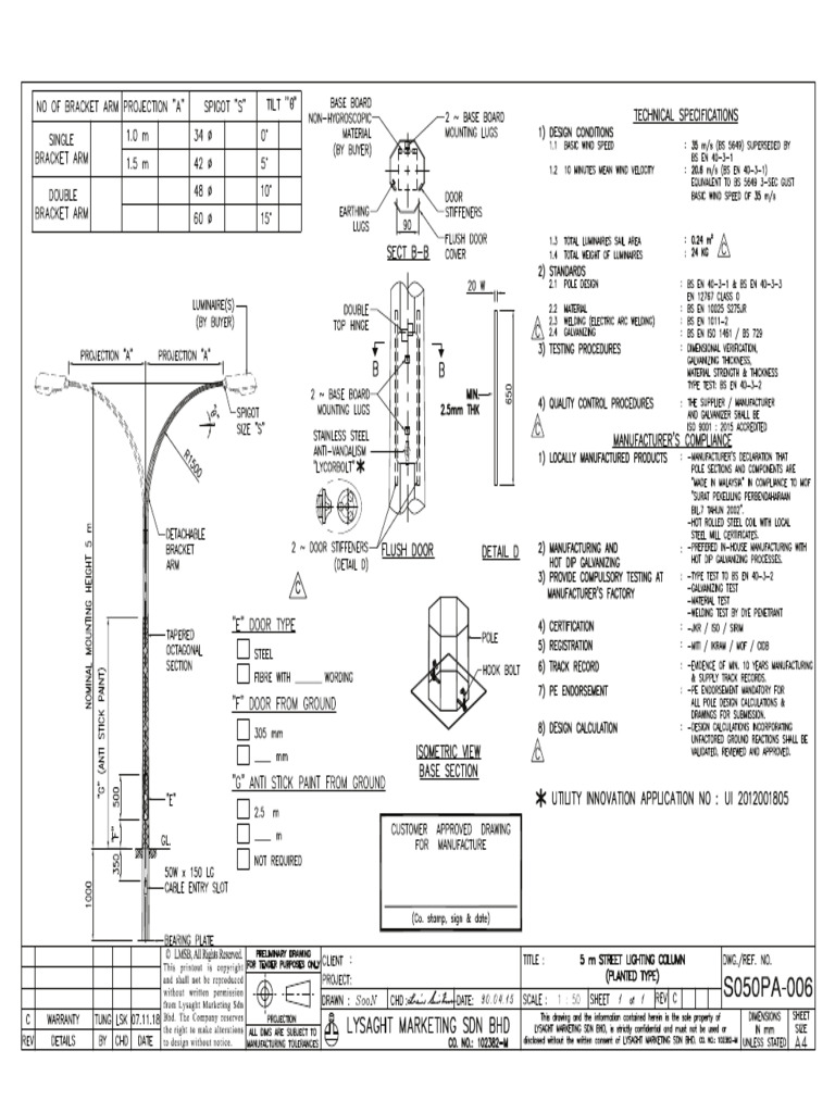 SLC S Series Planted Type Long Arm | PDF