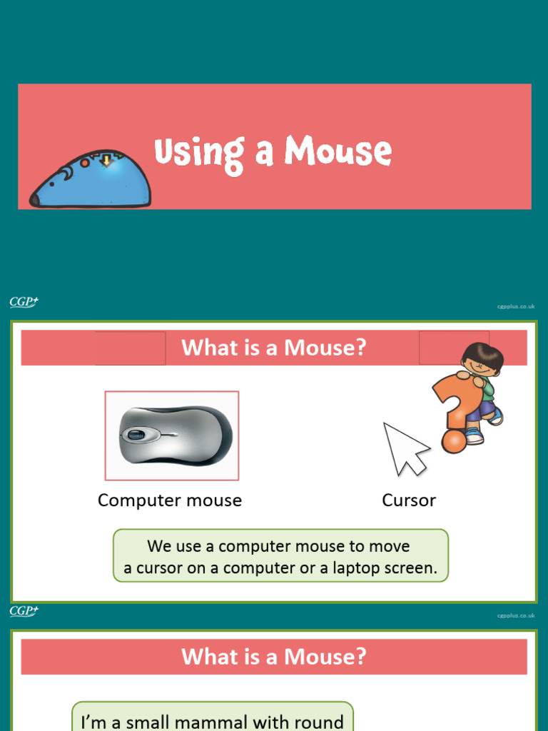 Using A Mouse (Years 1-2) - CO1PAT83 | PDF | Point And Click | Cursor (User Interface)