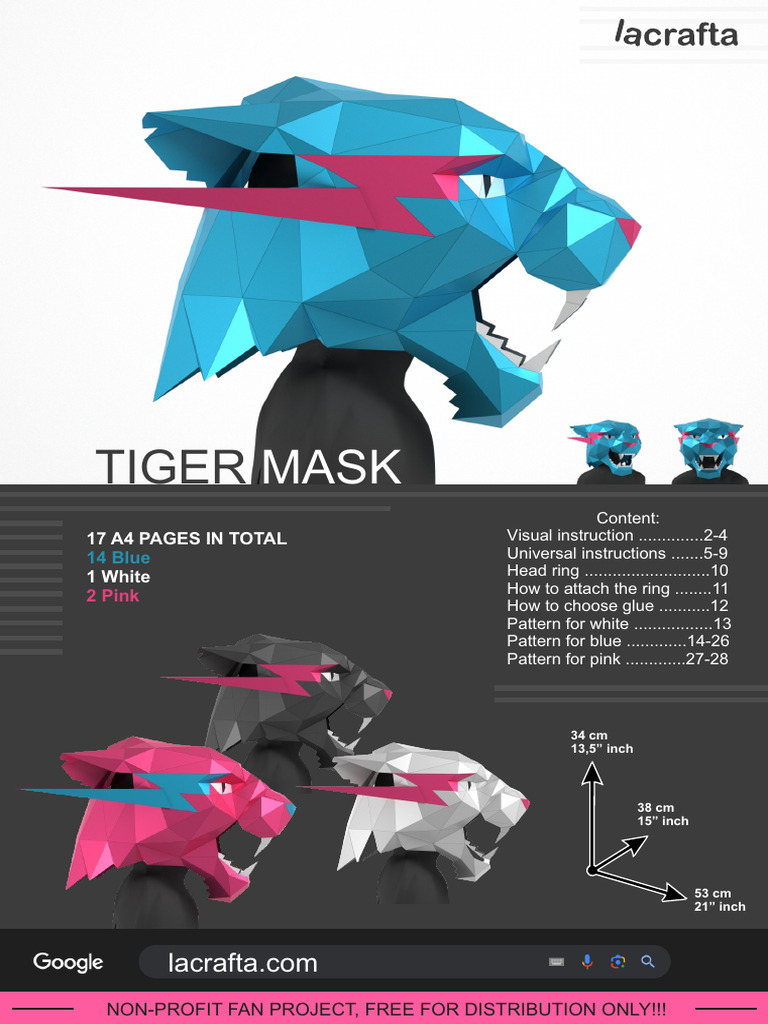 Meowscles Mask Craft Instructions | PDF | Adhesive | Industrial Processes