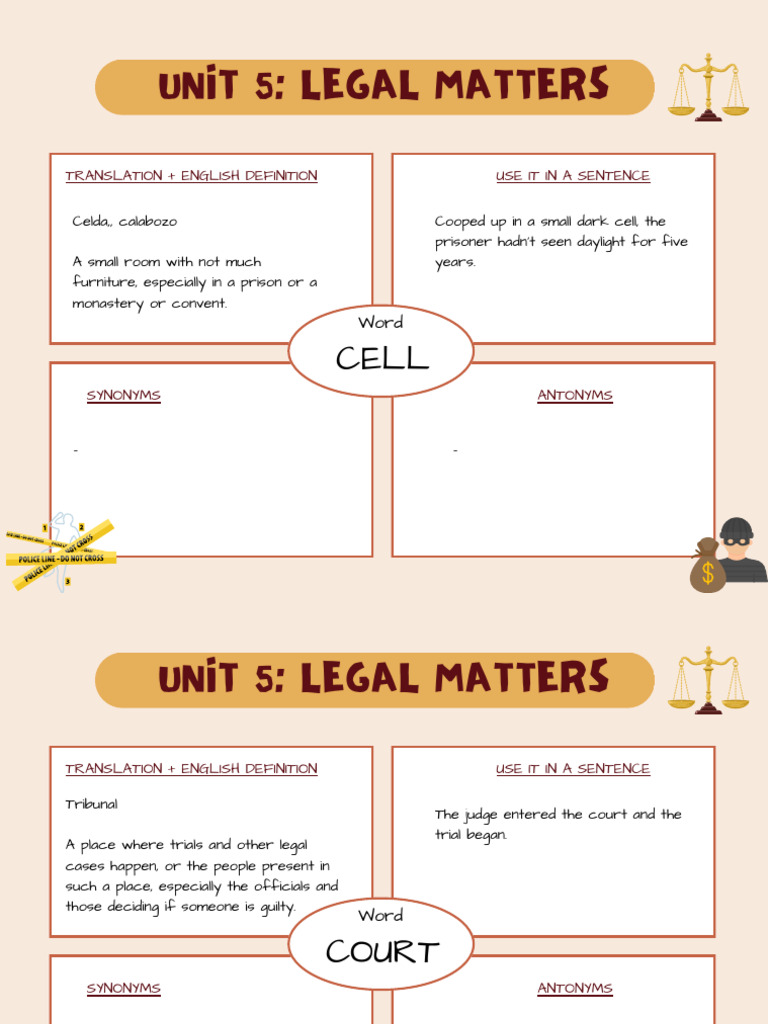 Legal Vocabulary Essentials | PDF | Robbery | Theft