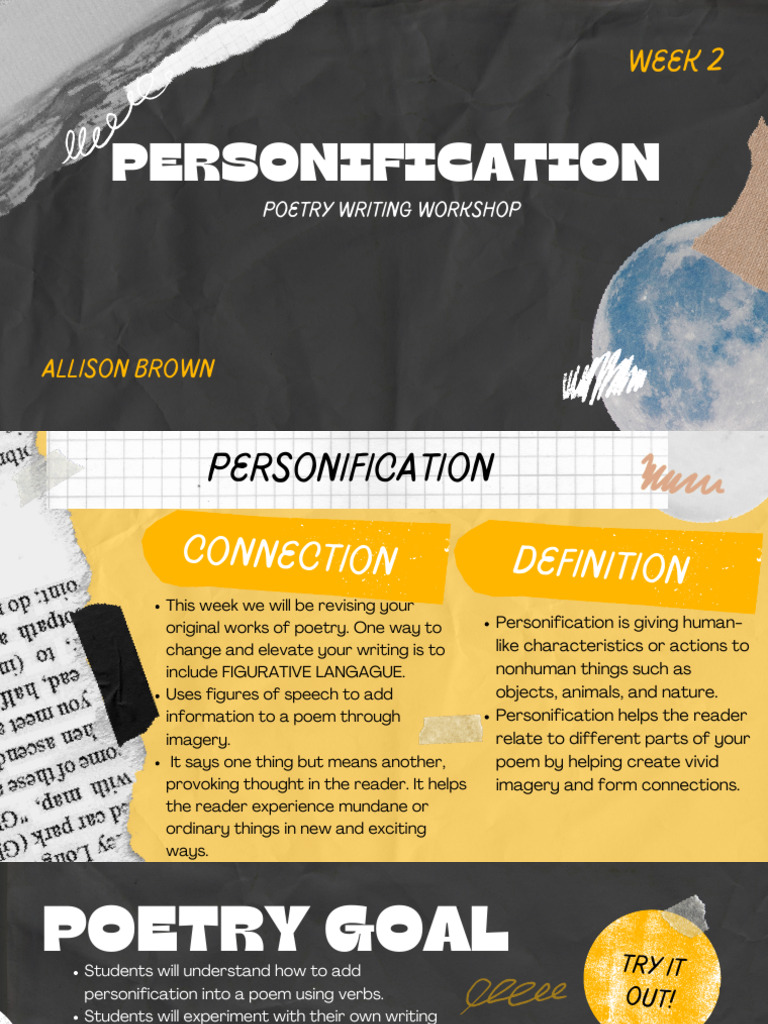 Enhancing Poetry with Personification | PDF