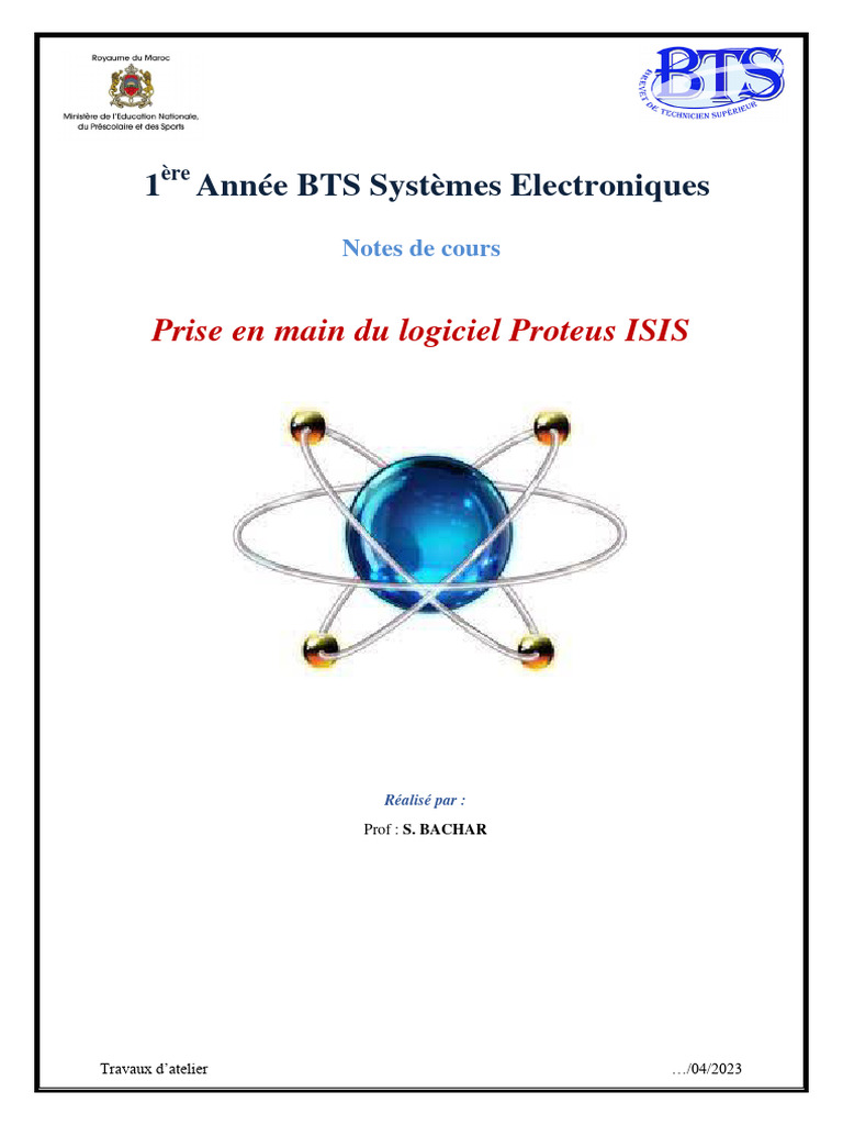 Prise en main du logiciel Proteus ISIS | PDF | Interrupteur | Logiciel