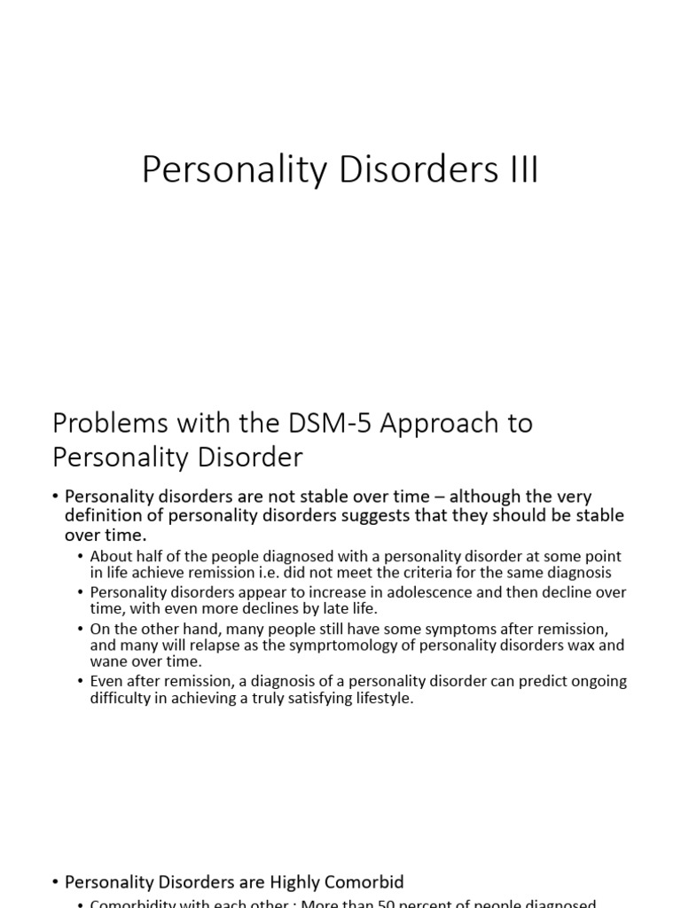 Challenges in Personality Disorder Diagnosis | PDF | Personality ...