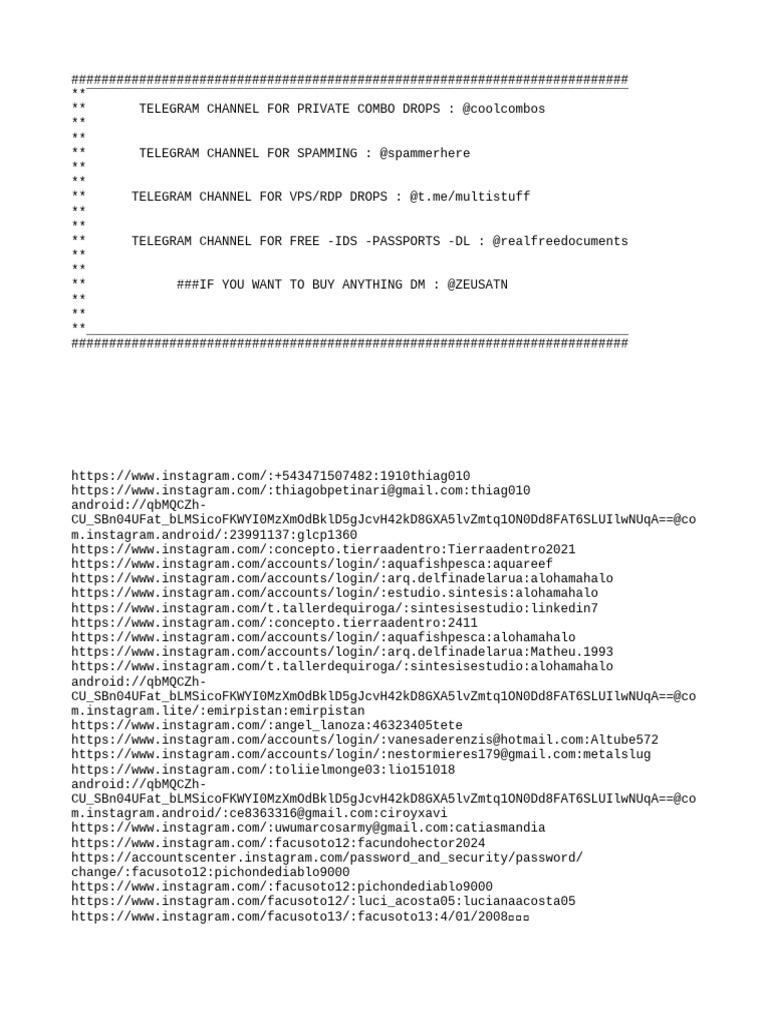 Instagram Accounts | PDF | Games & Activities | Computers