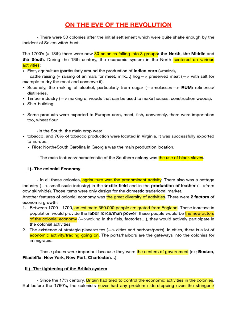 From Revolution To Resolution | PDF | British Colonization Of The Americas