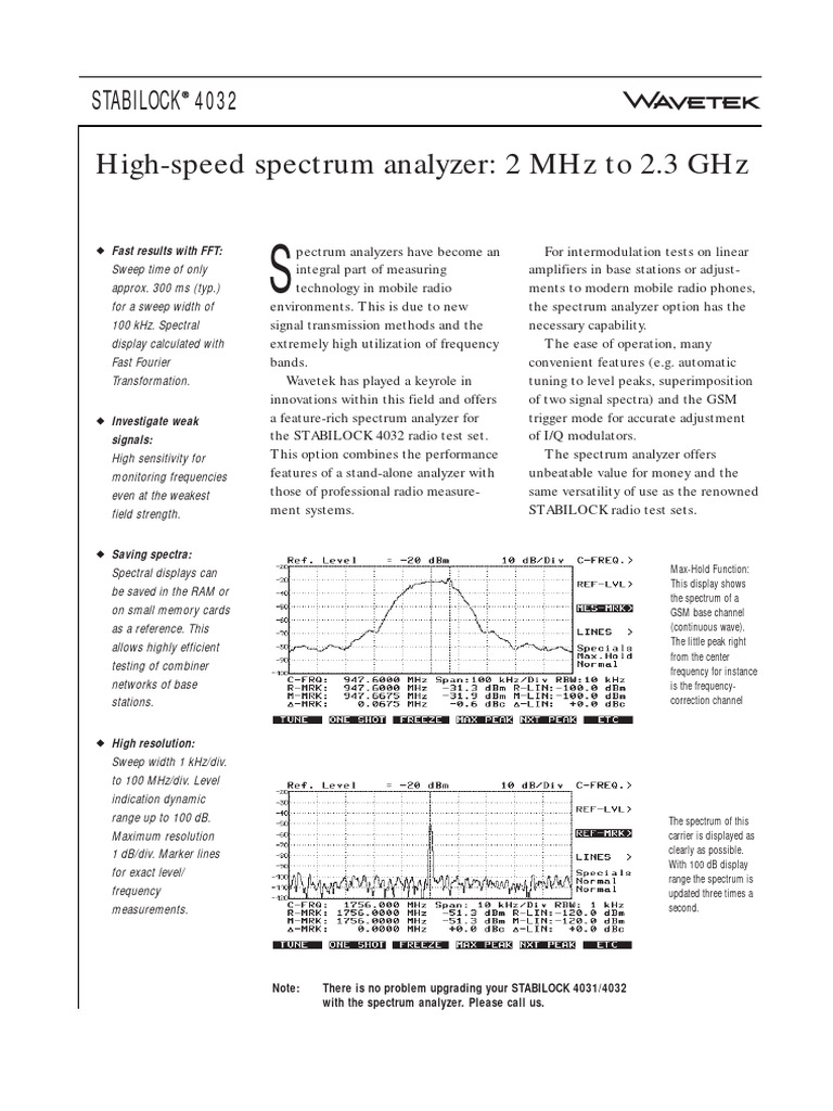 4032 Spectrum Ds Ae | PDF | Spectral Density | Radio