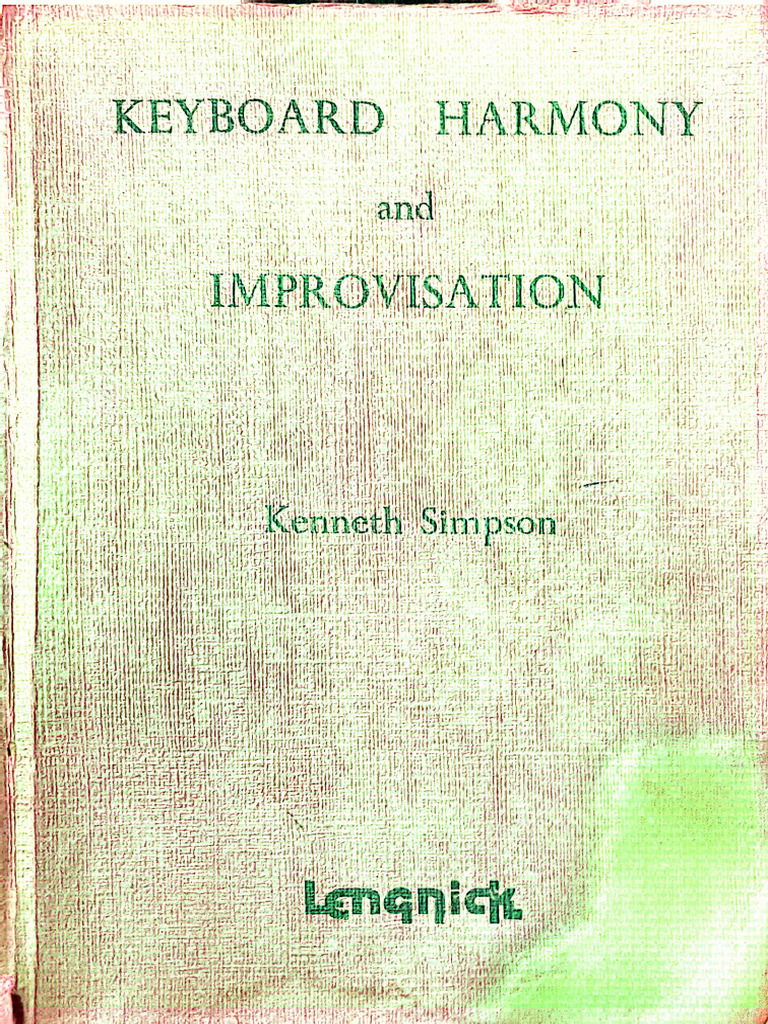 Keyboard Harmony & Improvisation | PDF