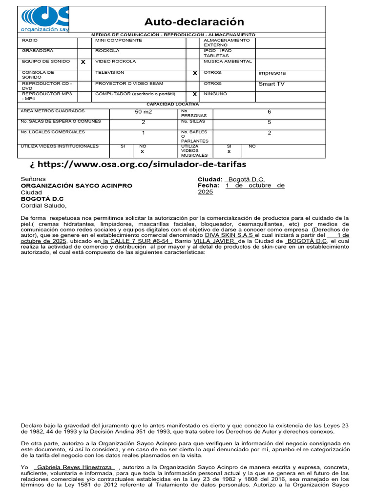 Solicitud Autorización Comercialización | PDF | Tecnología de ...