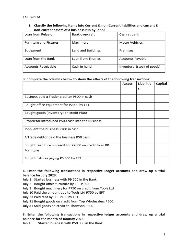 ACC100 Midterm Exercises Overview | PDF | Credit | Finance & Money ...