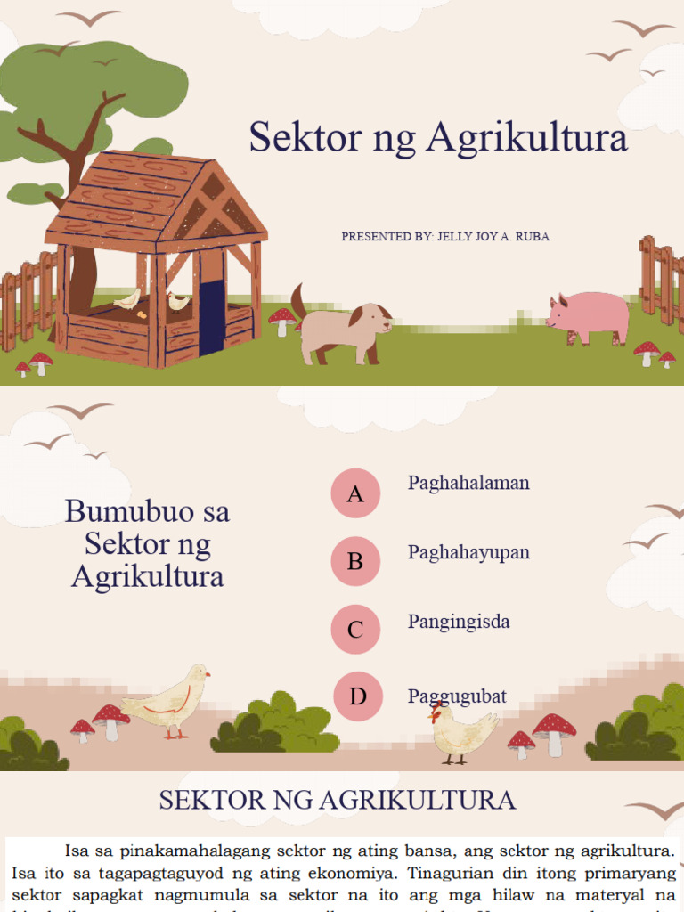 Sektor NG Agrikultura 2 | PDF