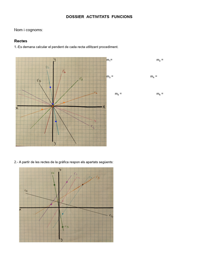 Dossier funcions 3r[1] | PDF