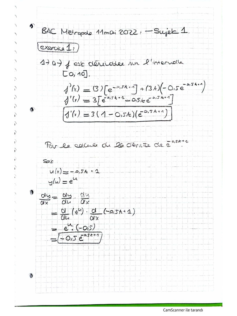 Bac Métropole 2022 S1 Ex1 | PDF