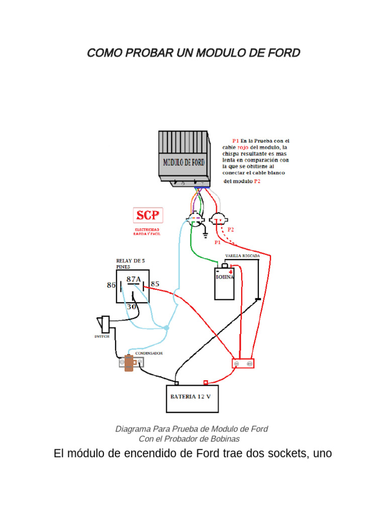 Diagrama de Módulo de Encendido Ford | PDF