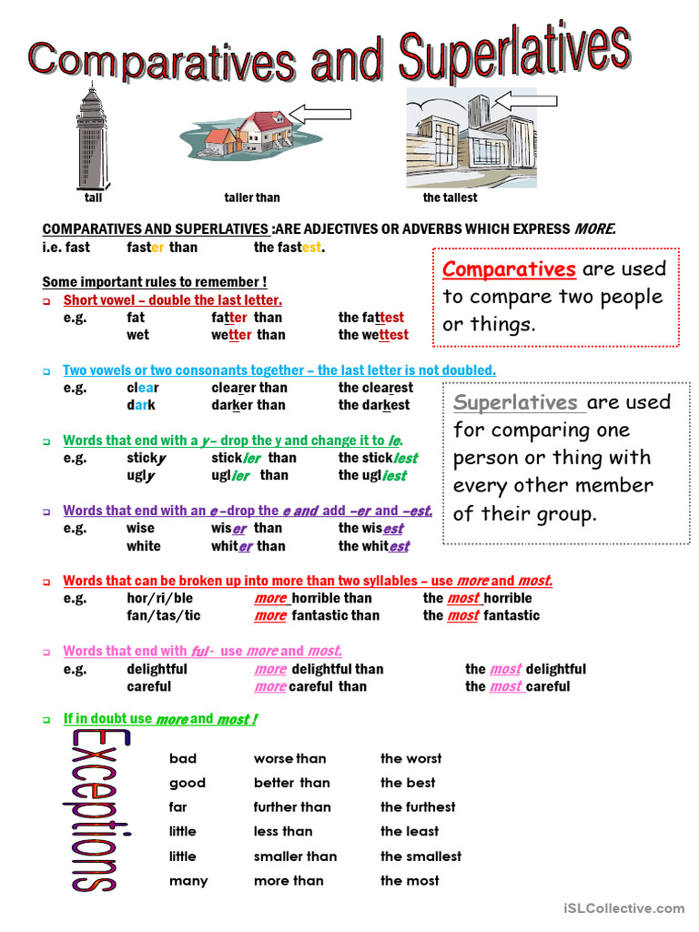 Comparatives and Superlatives Guide | PDF | Phonetics | Language Families