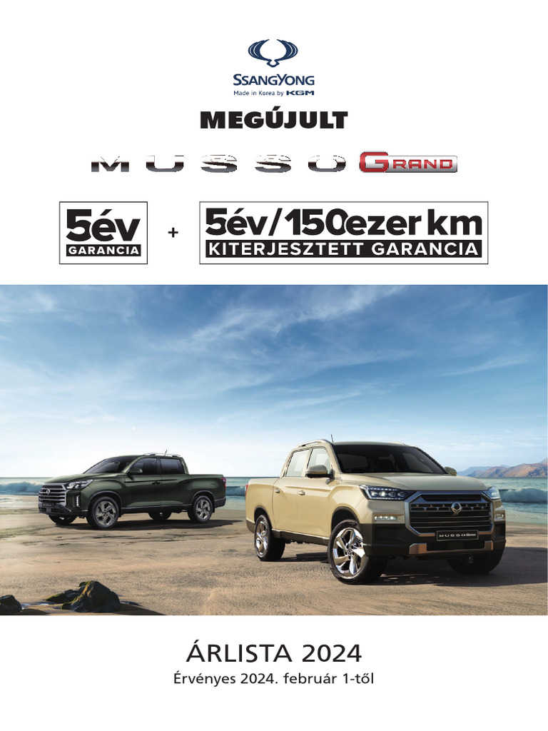 Ssangyong Musso Grand q250 Arlista | PDF