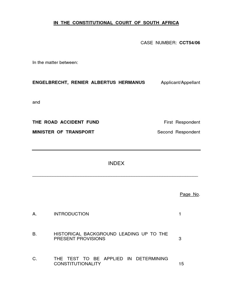 First Respondent's Heads of Argument-8375 | PDF | Damages | Insurance