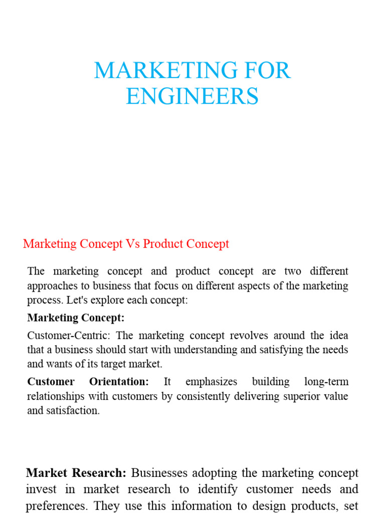 Marketing For Engineers | PDF | Marketing | Brand