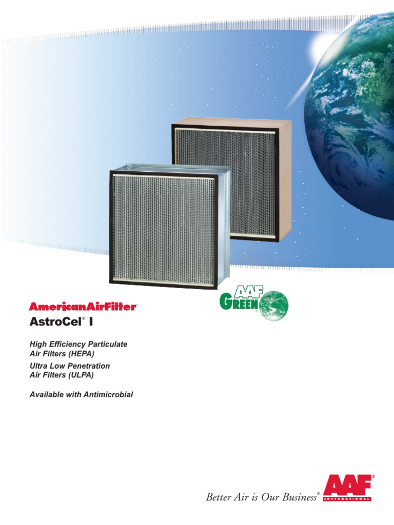 AstroCel-I-HCX (HEPA) | PDF | Silicone | Antimicrobial