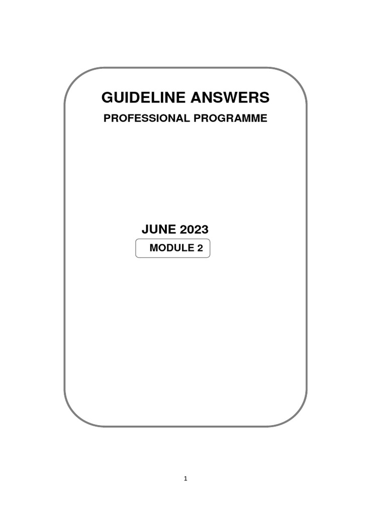 Module 2 Answer Key | PDF | Audit | Auditor's Report