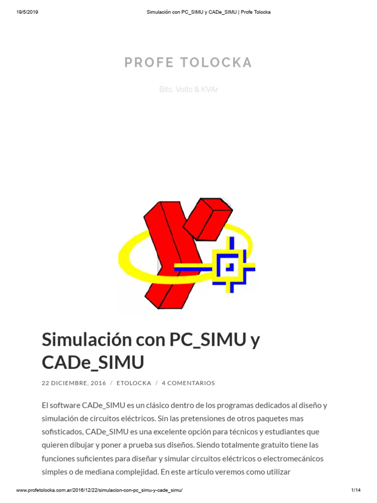 Interconexión Con CADe - SIMU y PC - SIMU | Descargar gratis PDF | Red eléctrica | Ingenieria ...
