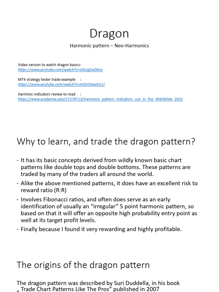 Dragon Neo Harmonic Pattern and Its Trad | PDF