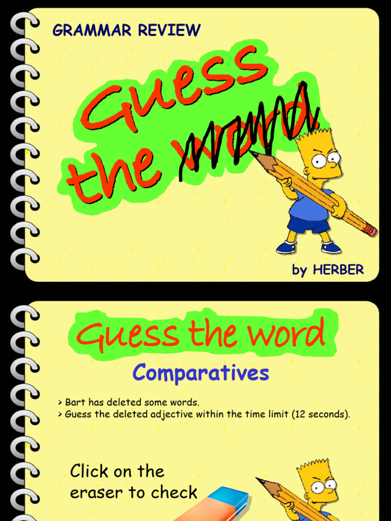 Guess The Word PPT | PDF