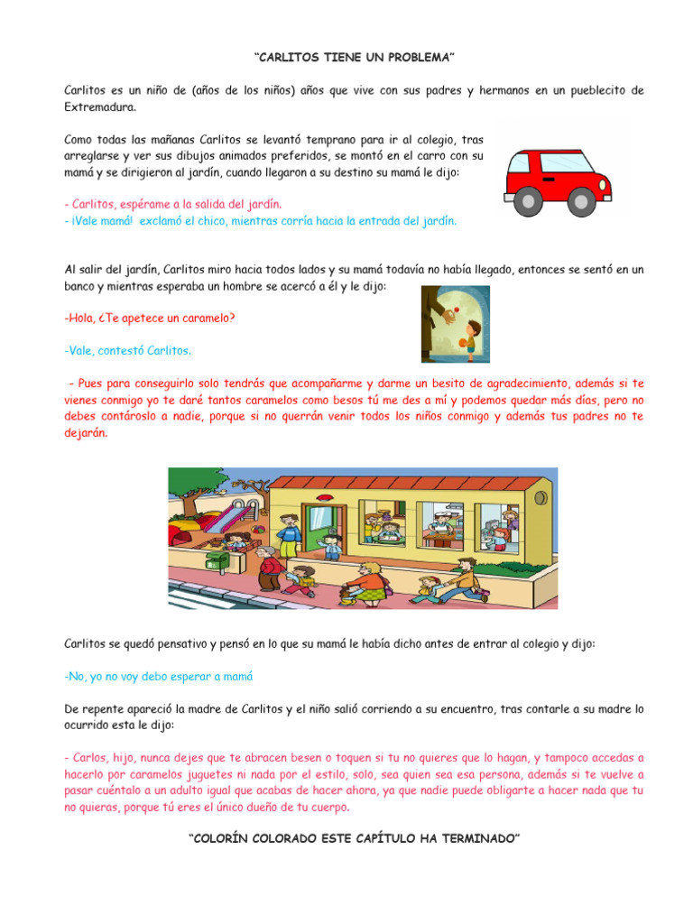 Guía para Niños sobre Seguridad Personal | PDF