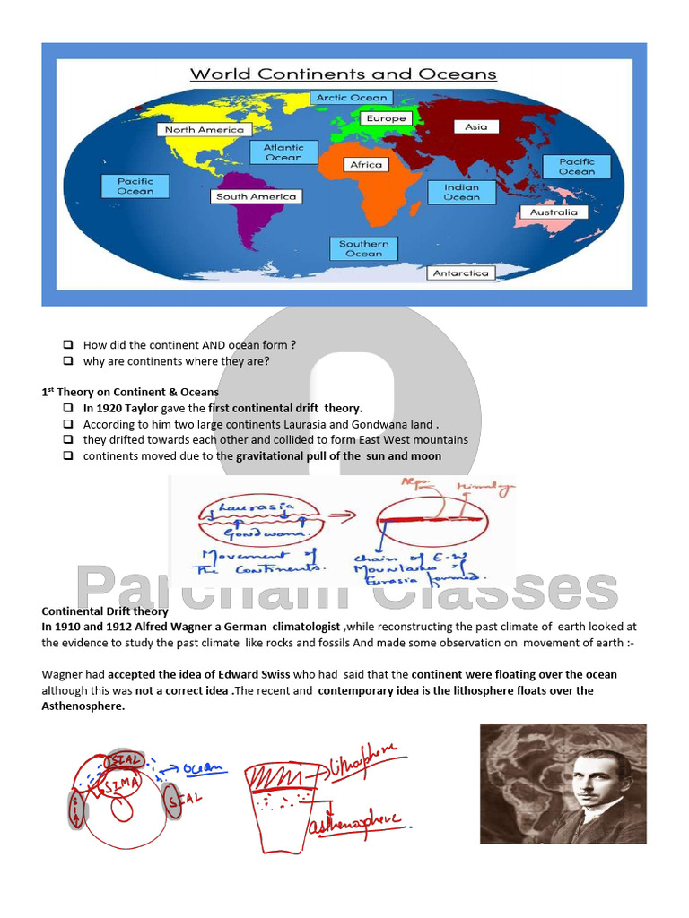 Continental Drift and Plate Tectonics Explained | PDF | Plate Tectonics ...