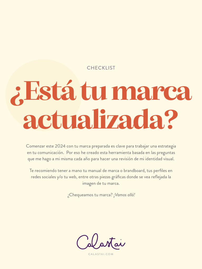 Descargable Checklist Marca Actualizada | PDF | Marca