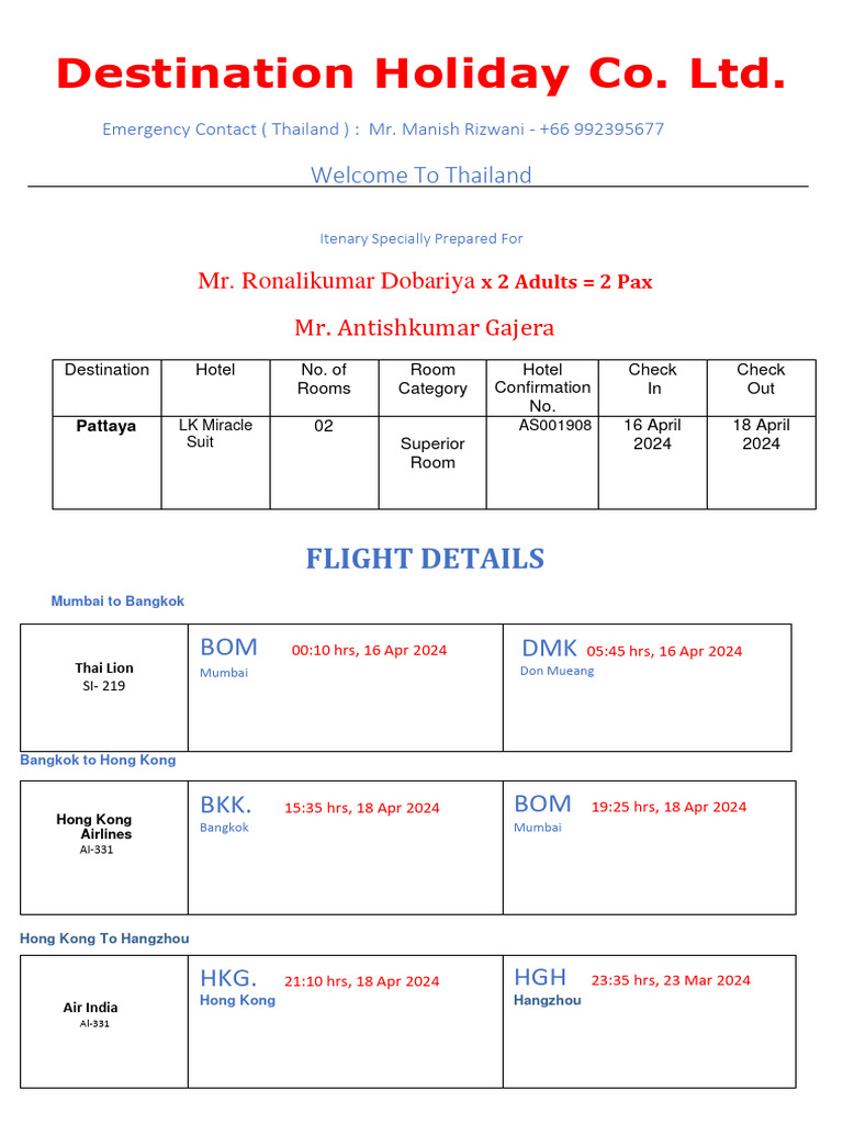 Destination Holiday Co | PDF