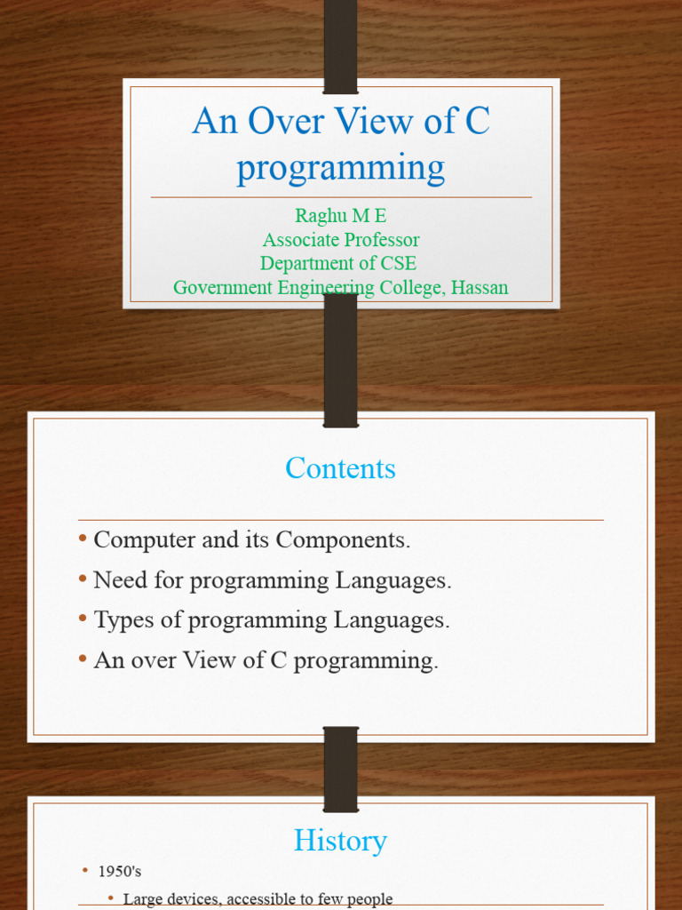 An Over View Of C Programming Pdf Pointer Computer Programming 4577