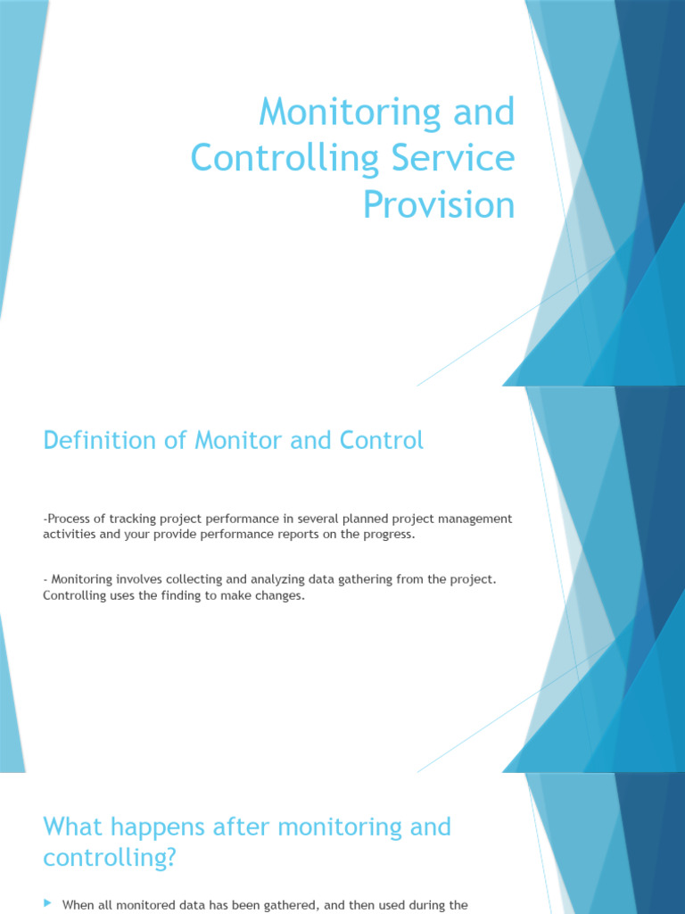 Monitoring and Controlling Service Provision | PDF | Project Management ...