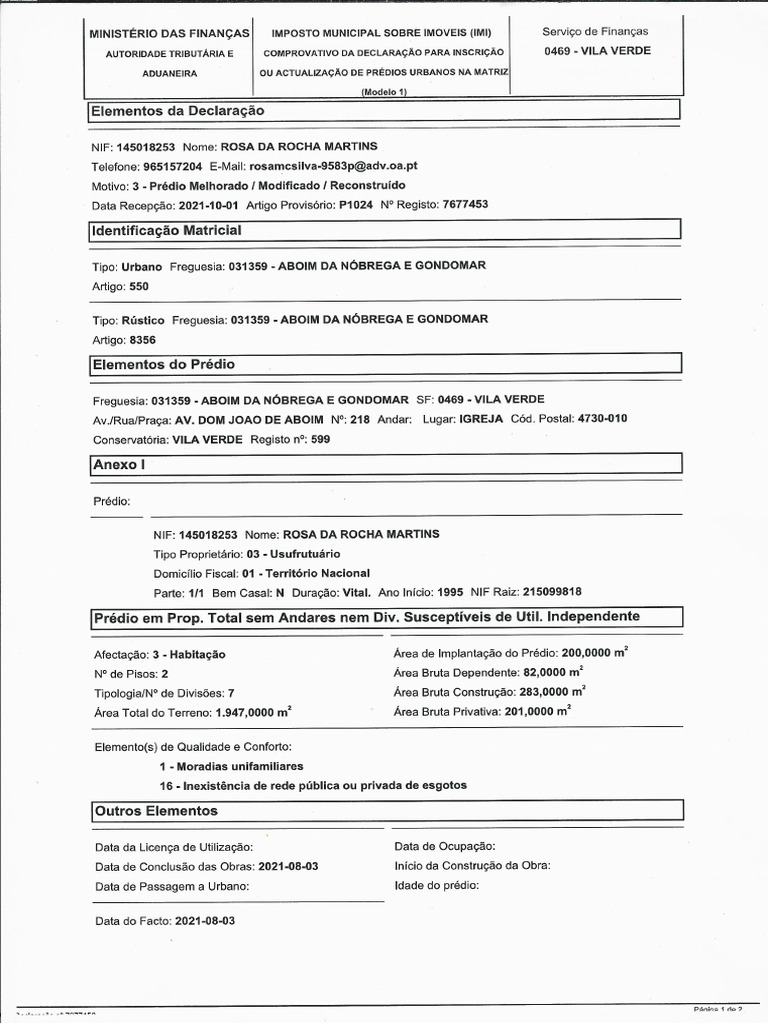 IMI 2021 Dados Completos | PDF