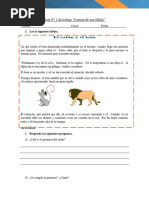 Secuencia Didáctica: El León y el Ratón | PDF | León | Fábula