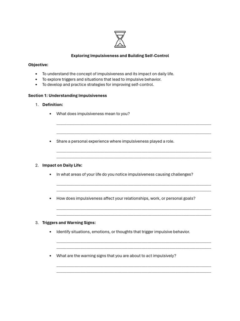 Impulsiveness and Self-Control Strategies | PDF | Impulsivity | Self ...