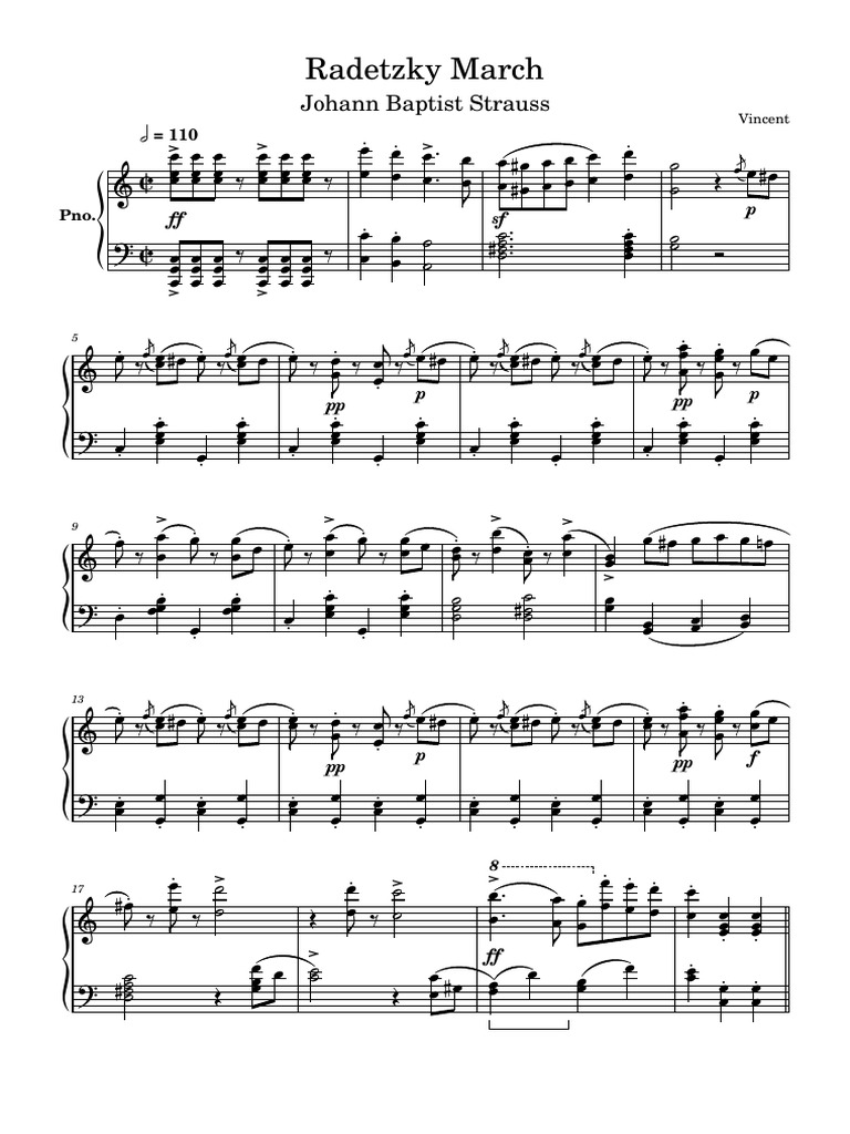 Strauss - Radetzky March | PDF