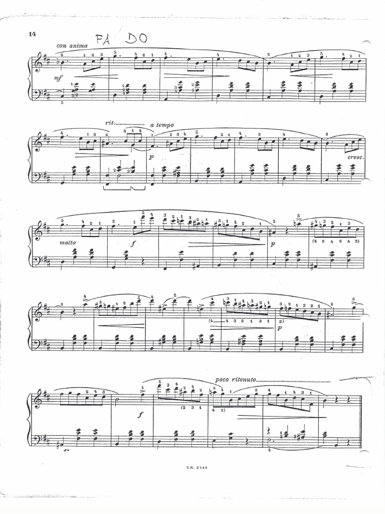 Valzer 4 Pag Chopin | PDF