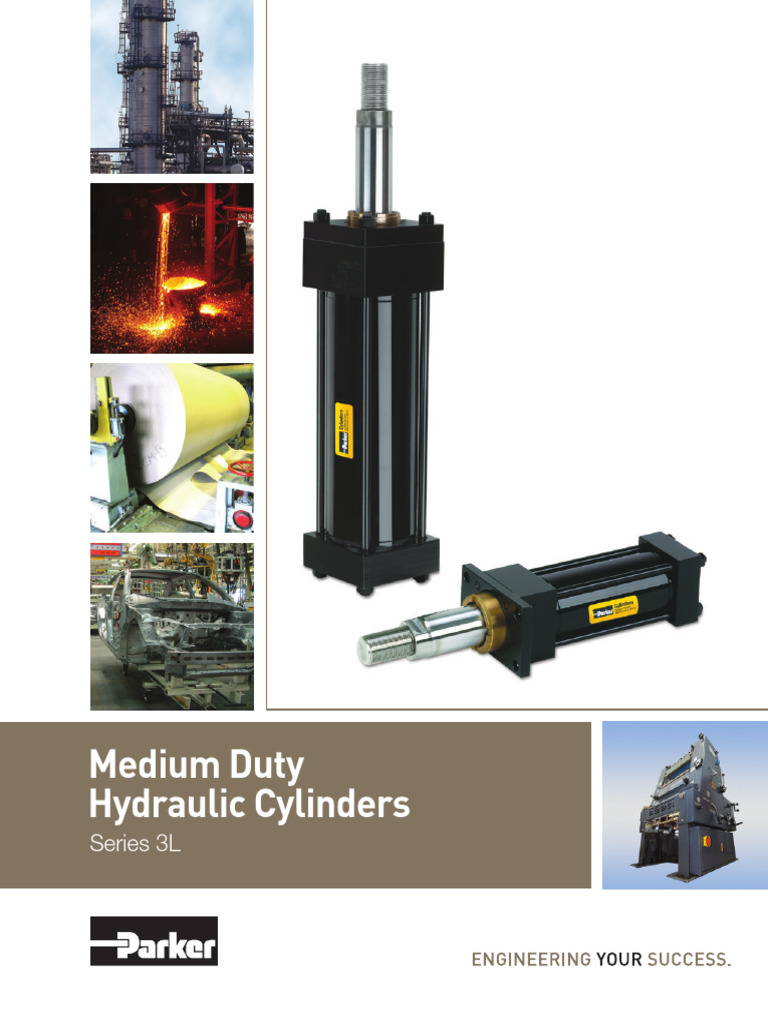 Medium Duty Hydraulic Cylinders: Series 3L | PDF | Piston