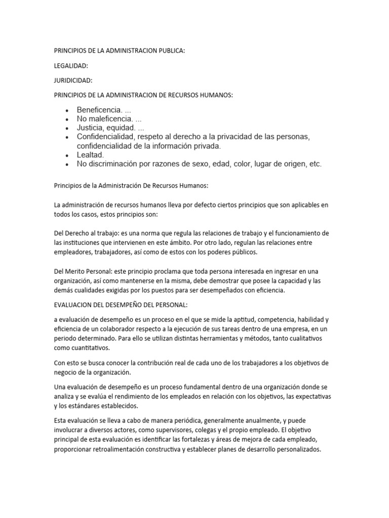 Principios de La Administracion Publica | PDF | Business | Gestión de ...