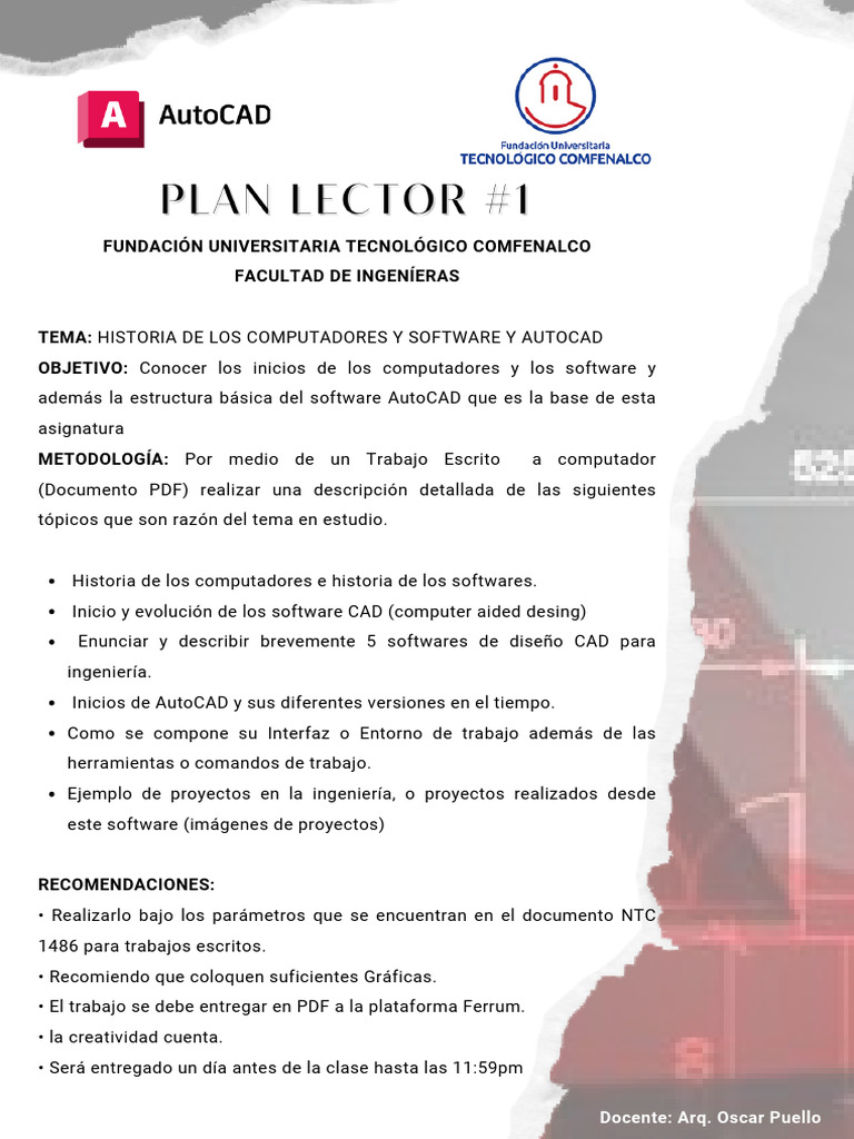 Plan Lector #1 | PDF