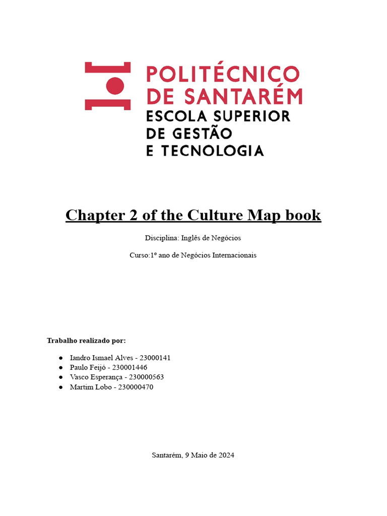 Chapter 2 of The Culture Map Book | Download Free PDF | Communication ...