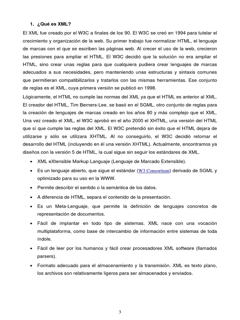 XML Teoria | PDF | Xml | HTML