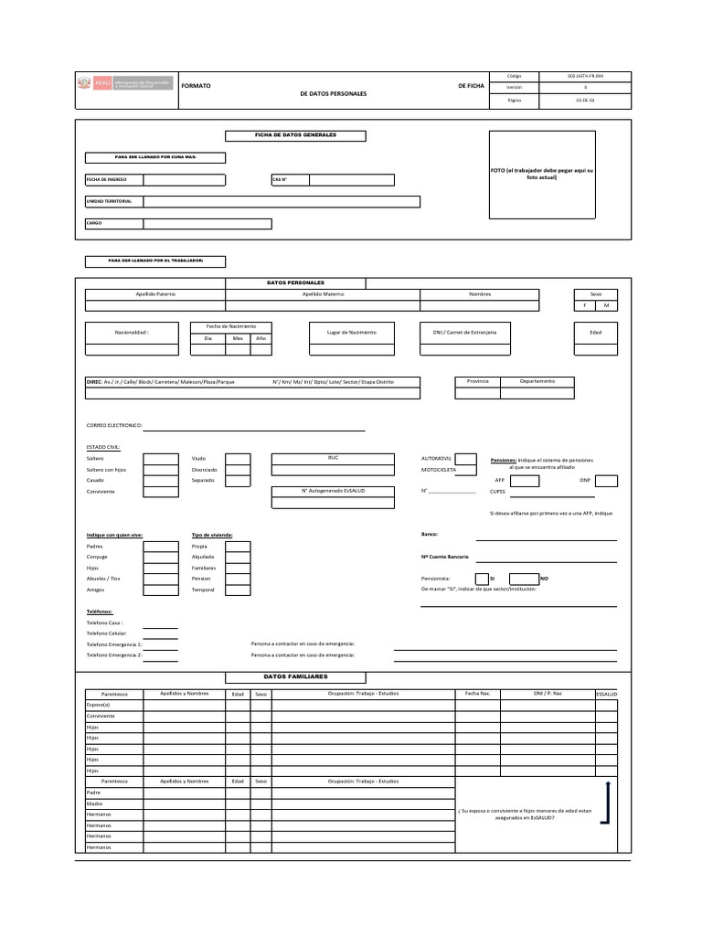 5 Formato de Ficha de Datos 2022 - OK | PDF