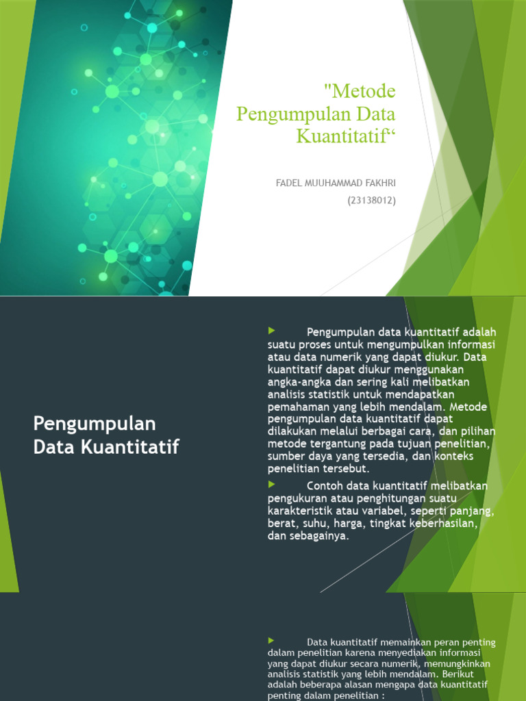 Metode Pengumpulan Data Kuantitatif | PDF | Seni | Komputer