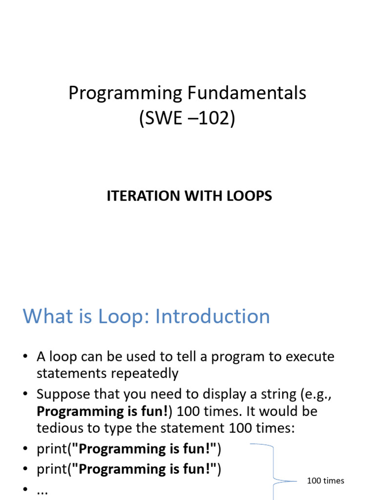 ProgFund Lect Week 5 | PDF | Control Flow | Computer Programming