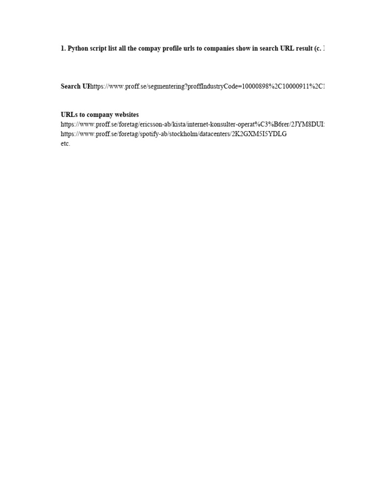Scraping v1 | PDF